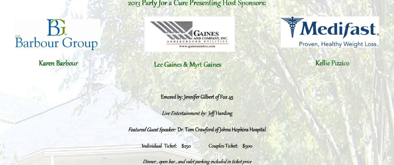 PFAC Annual Party 2013 – Party for a Cure